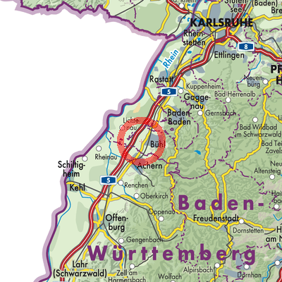 Vereinbarte Verwaltungsgemeinschaft Bühl - Stadtpläne und Landkarten