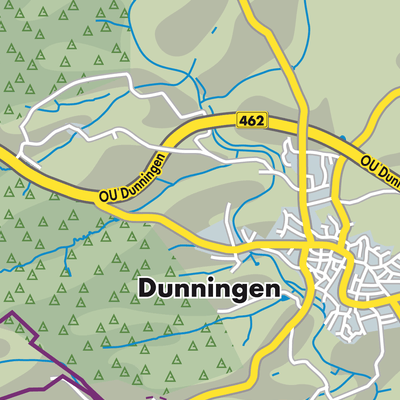 Verwaltungsgemeinschaft Dunningen - Stadtpläne und Landkarten