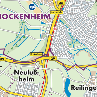 Verwaltungsgemeinschaft Hockenheim - Stadtpläne und Landkarten