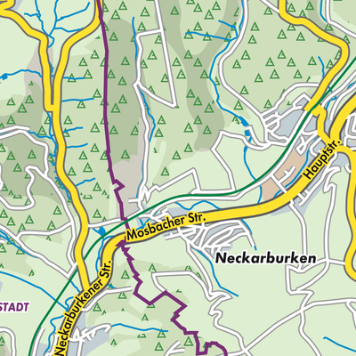 Verwaltungsgemeinschaft Mosbach - Stadtpläne und Landkarten