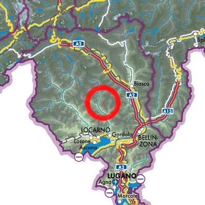 Verzasca - Stadtpläne und Landkarten