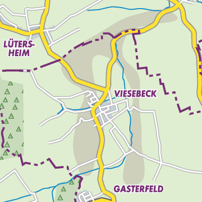 Viesebeck - Stadtpläne und Landkarten