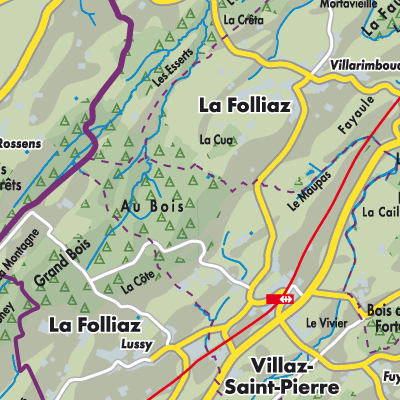 Villaz - Stadtpläne und Landkarten