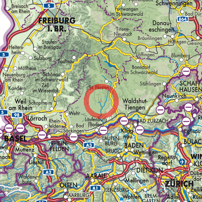Vogelbach - Stadtpläne und Landkarten