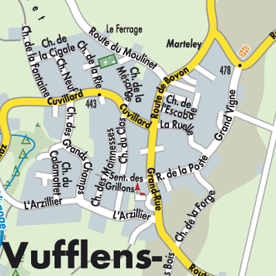 Vufflens-la-Ville - Stadtpläne und Landkarten