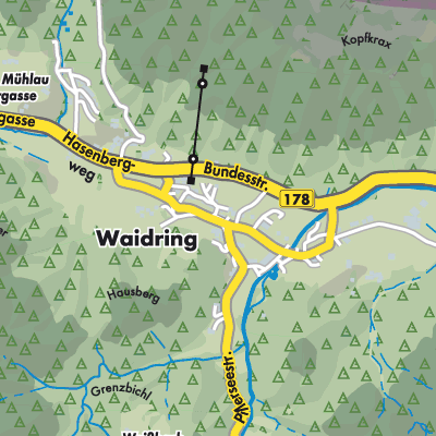 Waidring - Stadtpläne und Landkarten