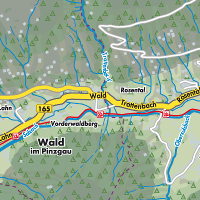 Wald im Pinzgau - Stadtpläne und Landkarten