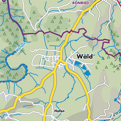 Wald - Stadtpläne und Landkarten