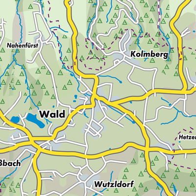 Wald (VGem) - Stadtpläne und Landkarten