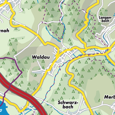 Waldau - Stadtpläne und Landkarten