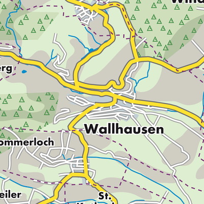 Wallhausen - Stadtpläne und Landkarten