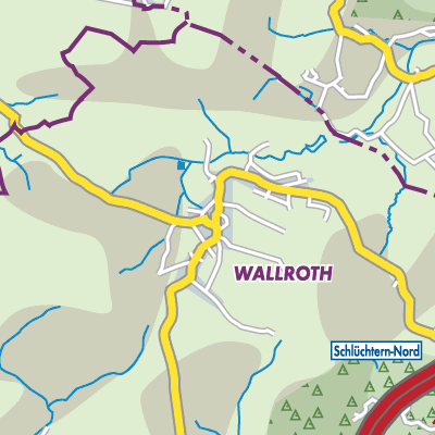 Wallroth - Stadtpläne und Landkarten