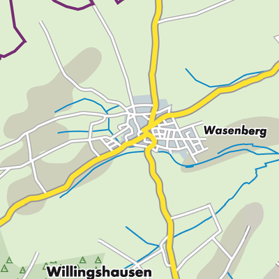 Wasenberg - Stadtpläne und Landkarten