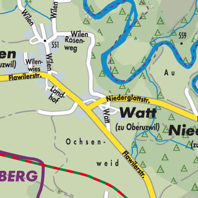 Watt - Stadtpläne und Landkarten