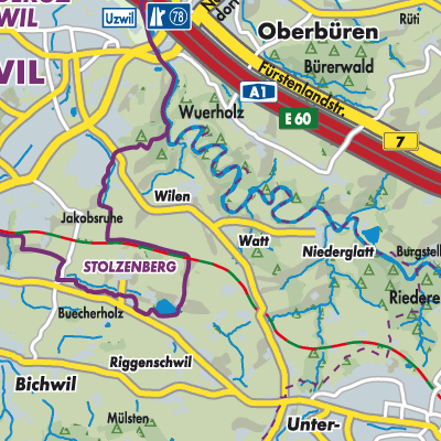 Watt - Stadtpläne und Landkarten