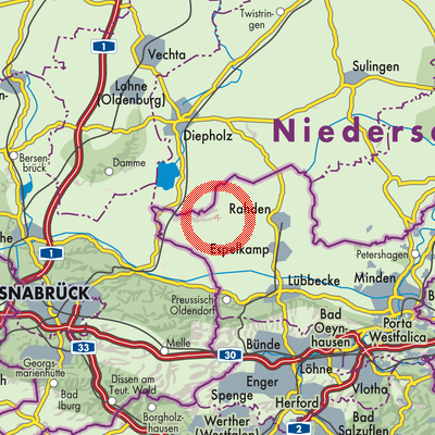 Wehdem - Stadtpläne und Landkarten