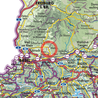 Wehr - Stadtpläne und Landkarten