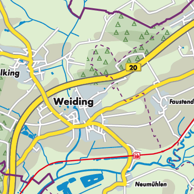 Weiding - Stadtpläne und Landkarten