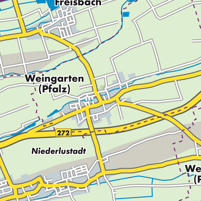 Weingarten (Pfalz) - Stadtpläne und Landkarten