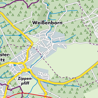 Weißenborn - Stadtpläne und Landkarten