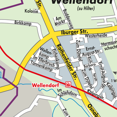 Wellendorf - Stadtpläne und Landkarten