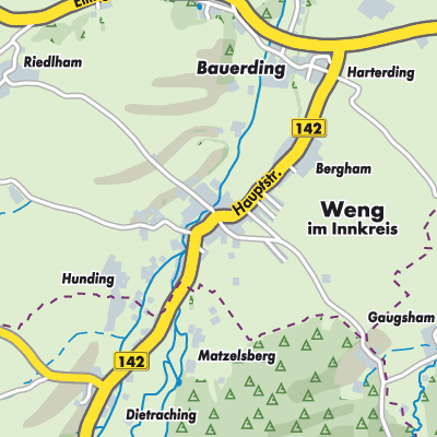 Weng im Innkreis - Stadtpläne und Landkarten