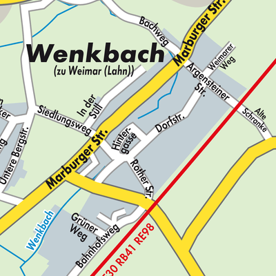 Wenkbach - Stadtpläne und Landkarten