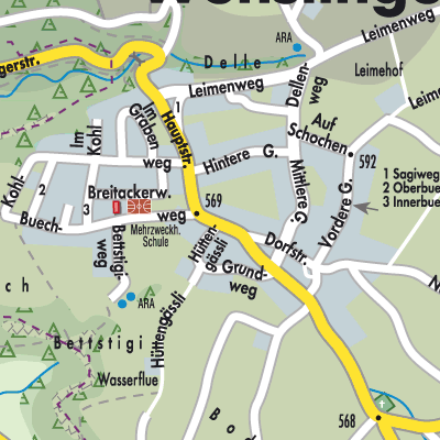 Wenslingen - Stadtpläne und Landkarten