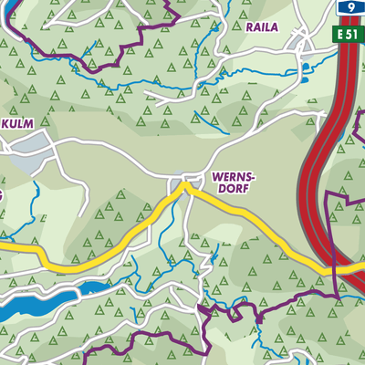 Wernsdorf - Stadtpläne und Landkarten