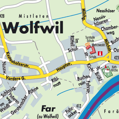 Wolfwil - Stadtpläne und Landkarten
