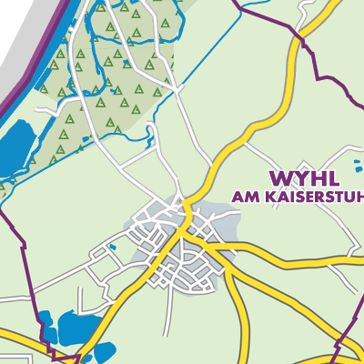 Wyhl - Stadtpläne und Landkarten