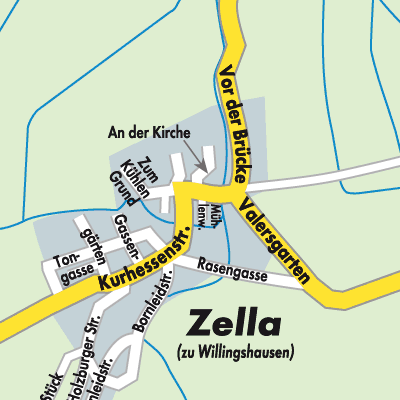 Zella - Stadtpläne und Landkarten