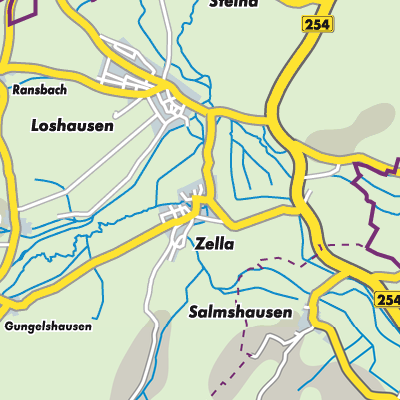Zella - Stadtpläne und Landkarten