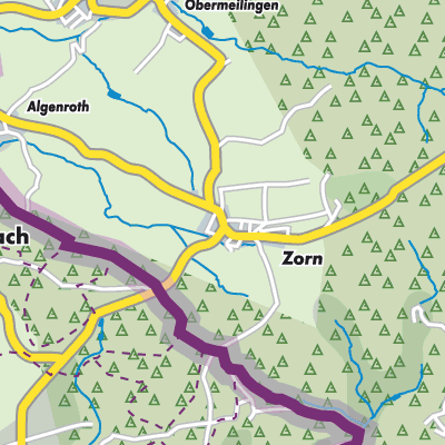 Zorn - Stadtpläne und Landkarten