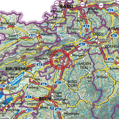 Zuchwil - Stadtpläne und Landkarten